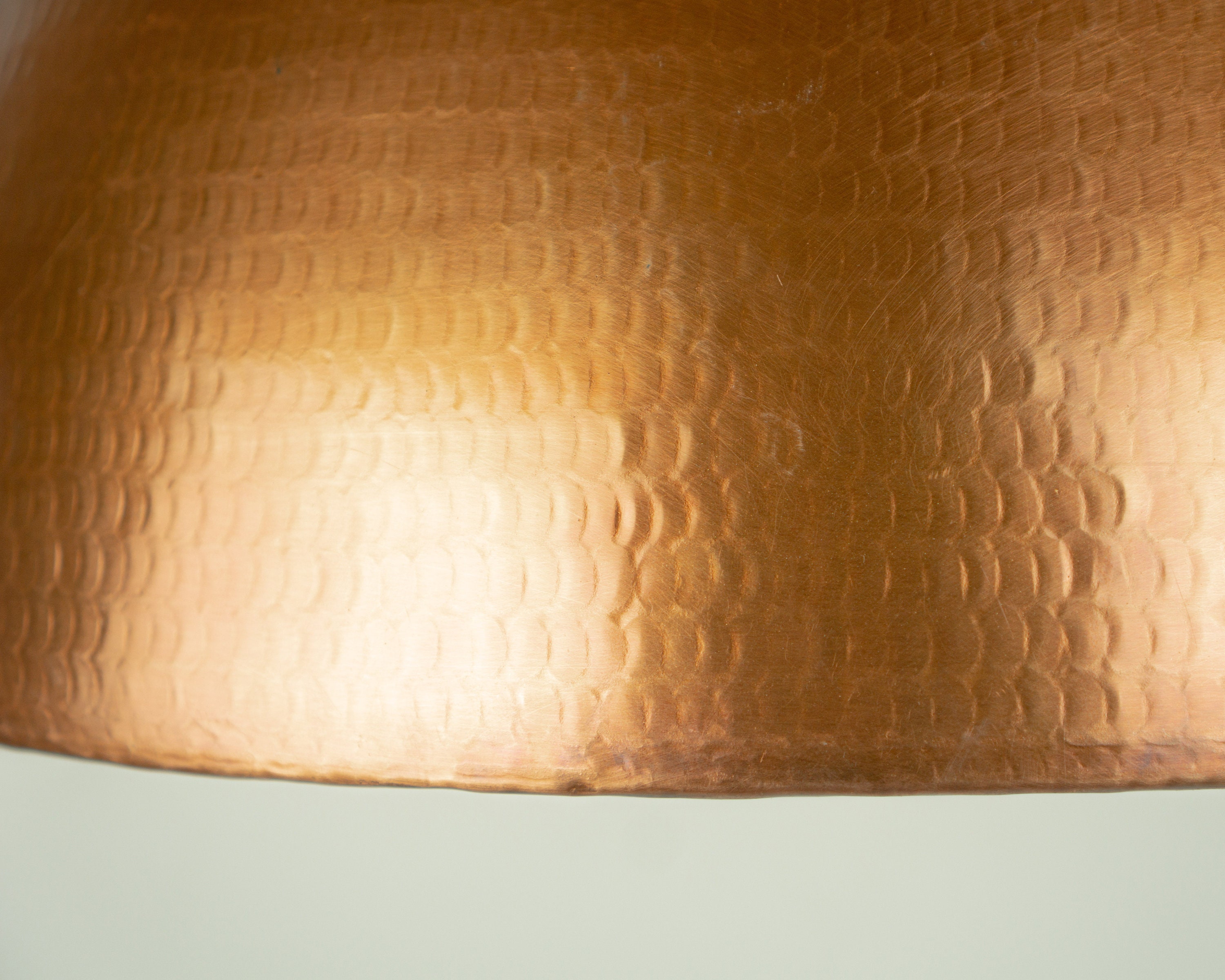 Dome Antique Copper Pendant Light - Copper Industrial Lighting - Copper ...