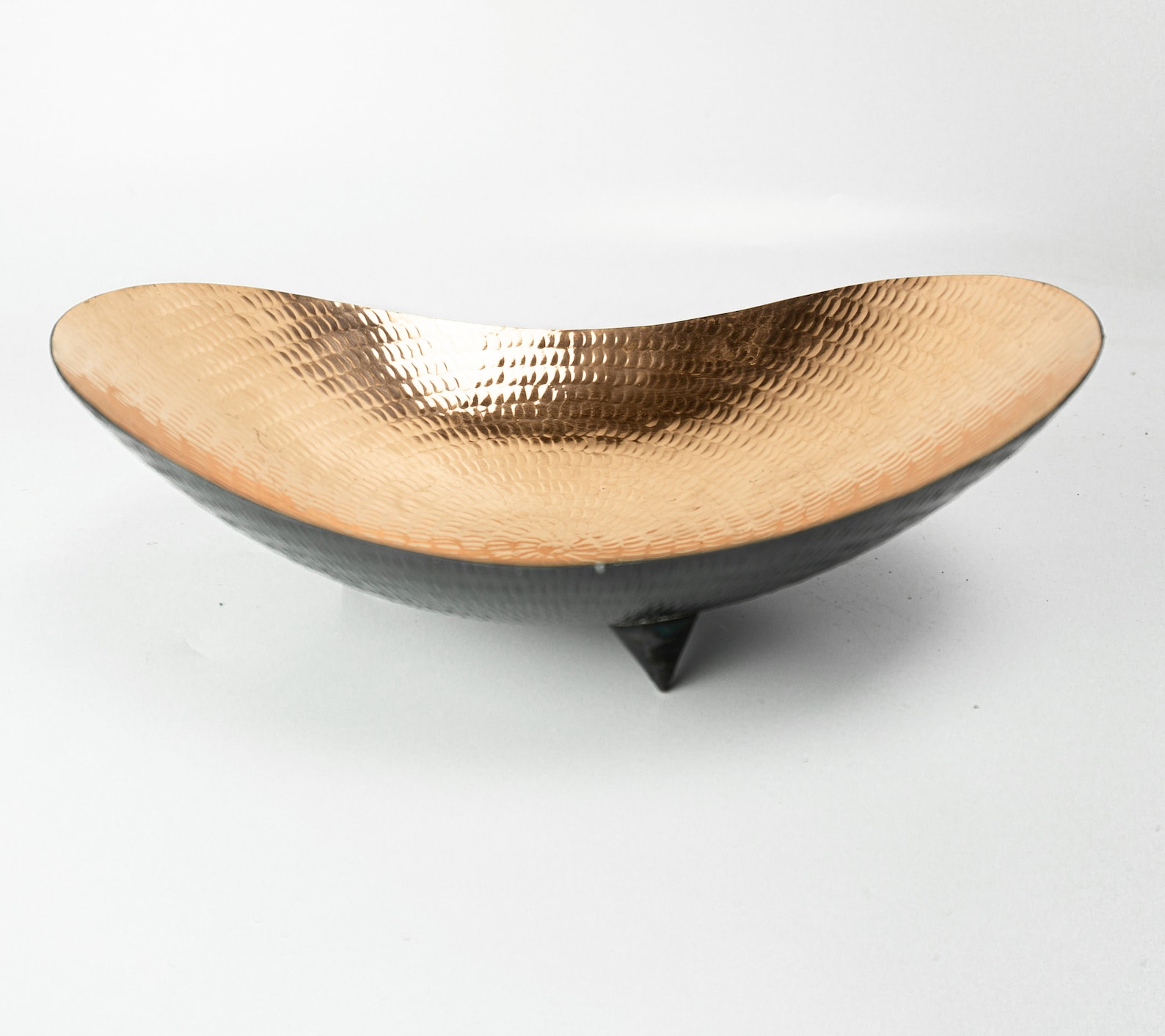 Hammered Copper Fruit Bowl Black Copper Decorative Bowl - Etsy
