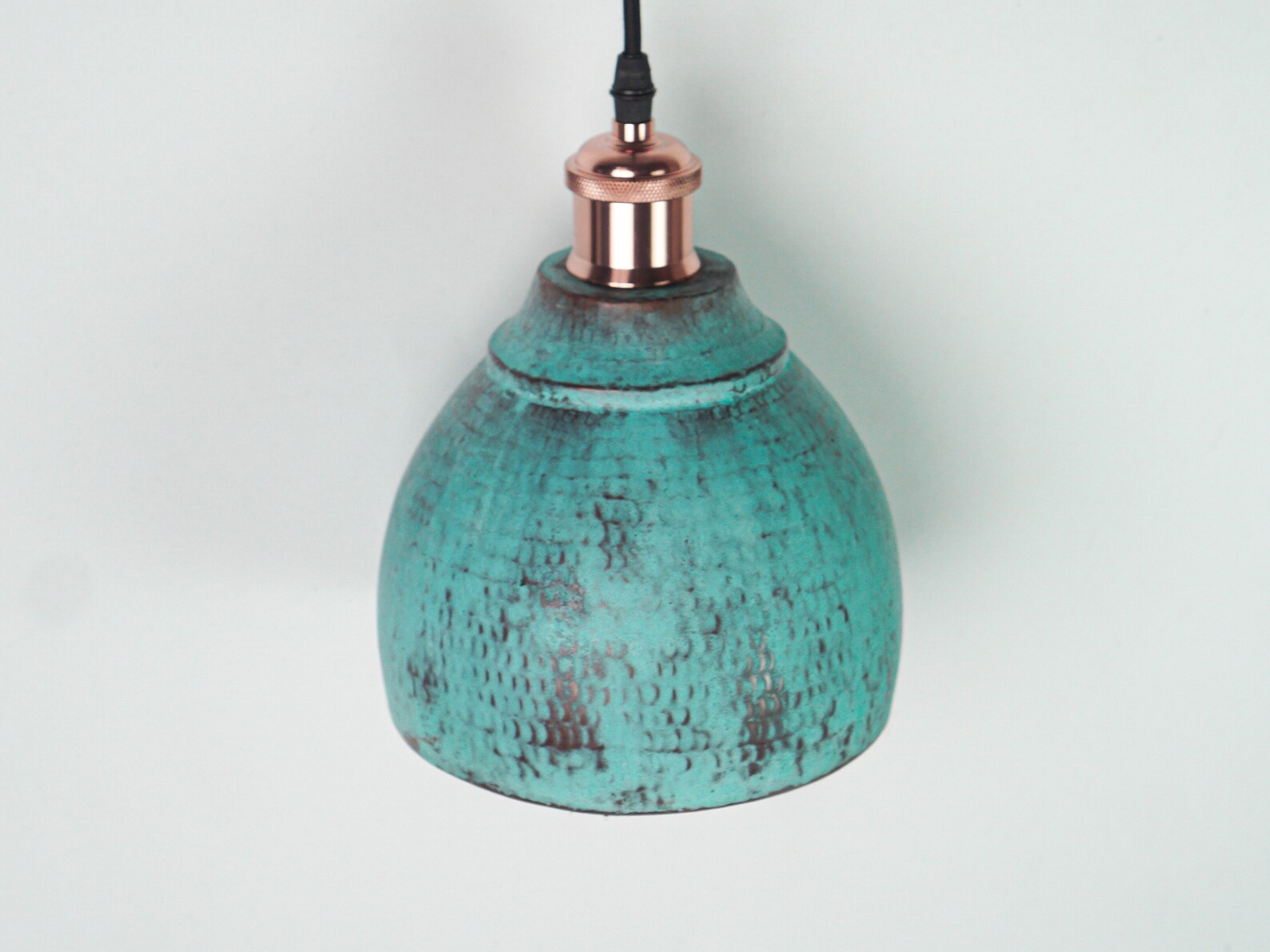 Oxidized Copper Lampshade Only - Copper Industrial Lighting - Copper ...