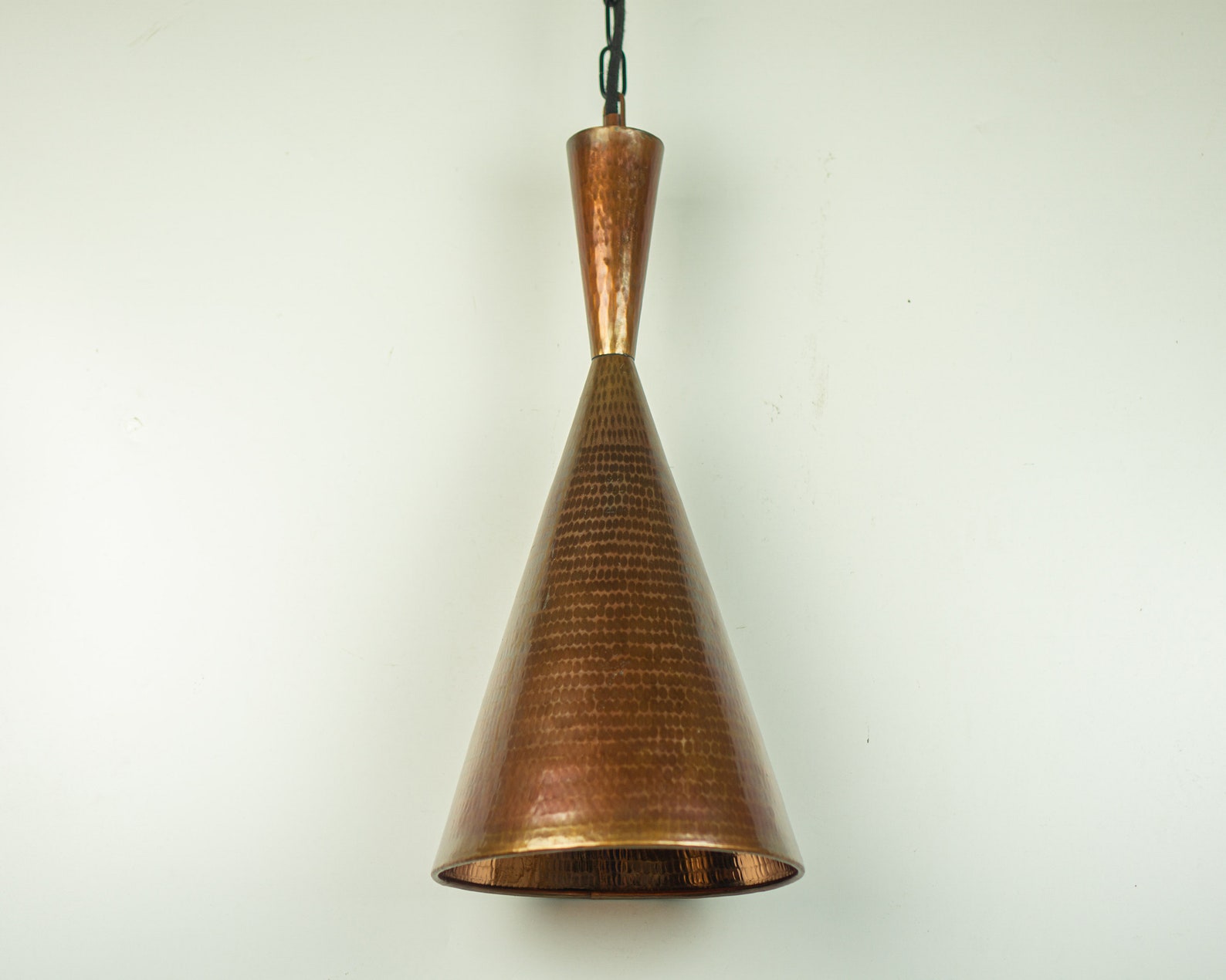 Antique Copper Pendant Light Fixture- Hammered Copper Pendant Lamp ...