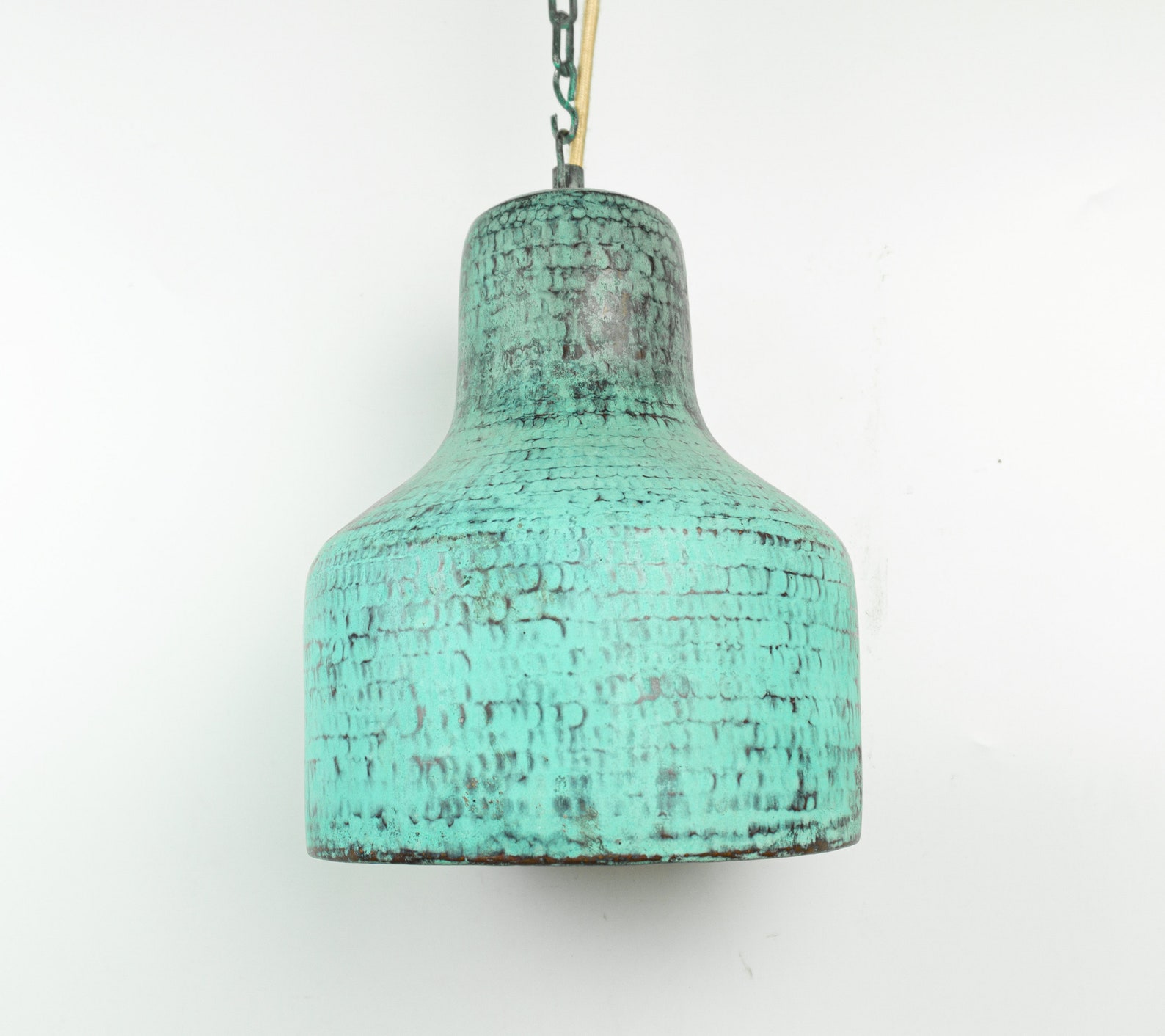 Oxidized Copper Pendant Lamp Shade - Oxidized Copper Kitchen Island ...