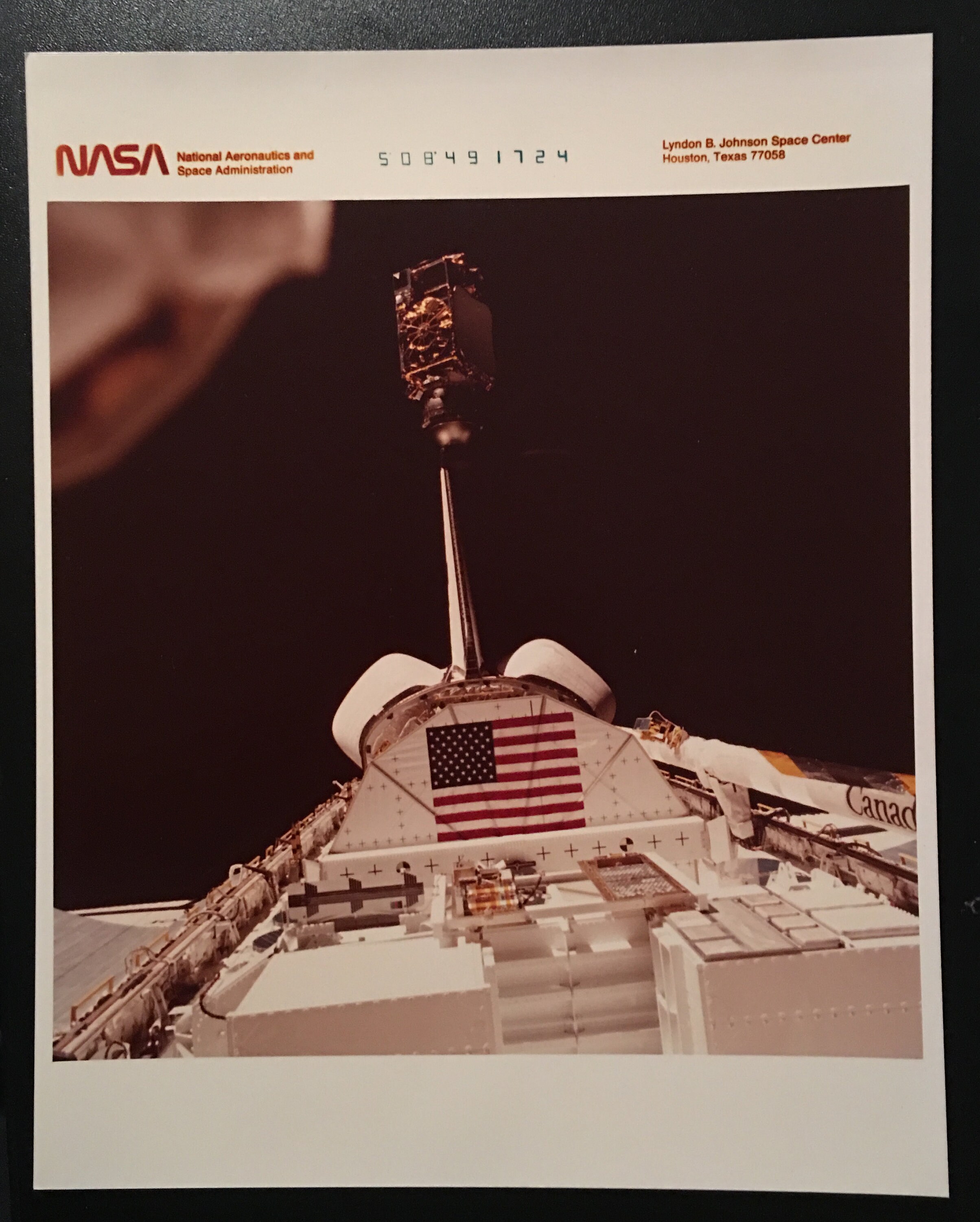 Vintage Nasa Photograph Red Serial Number Chromogenic Print on Kodak ...