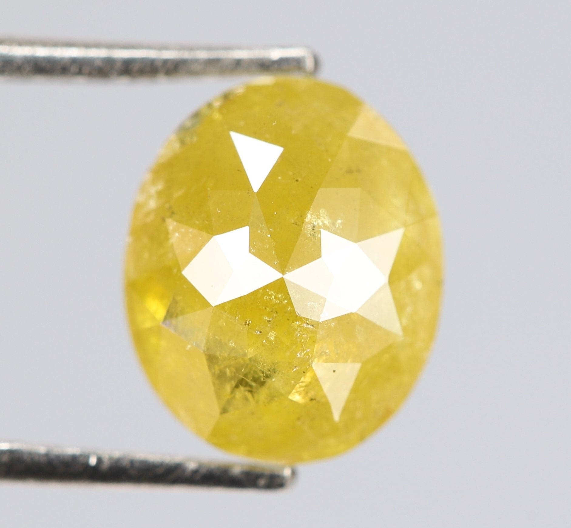 1.23 Ct 7.5 X 6.2 X 3.2 MM Yellow Color Oval Shape Natural | Etsy