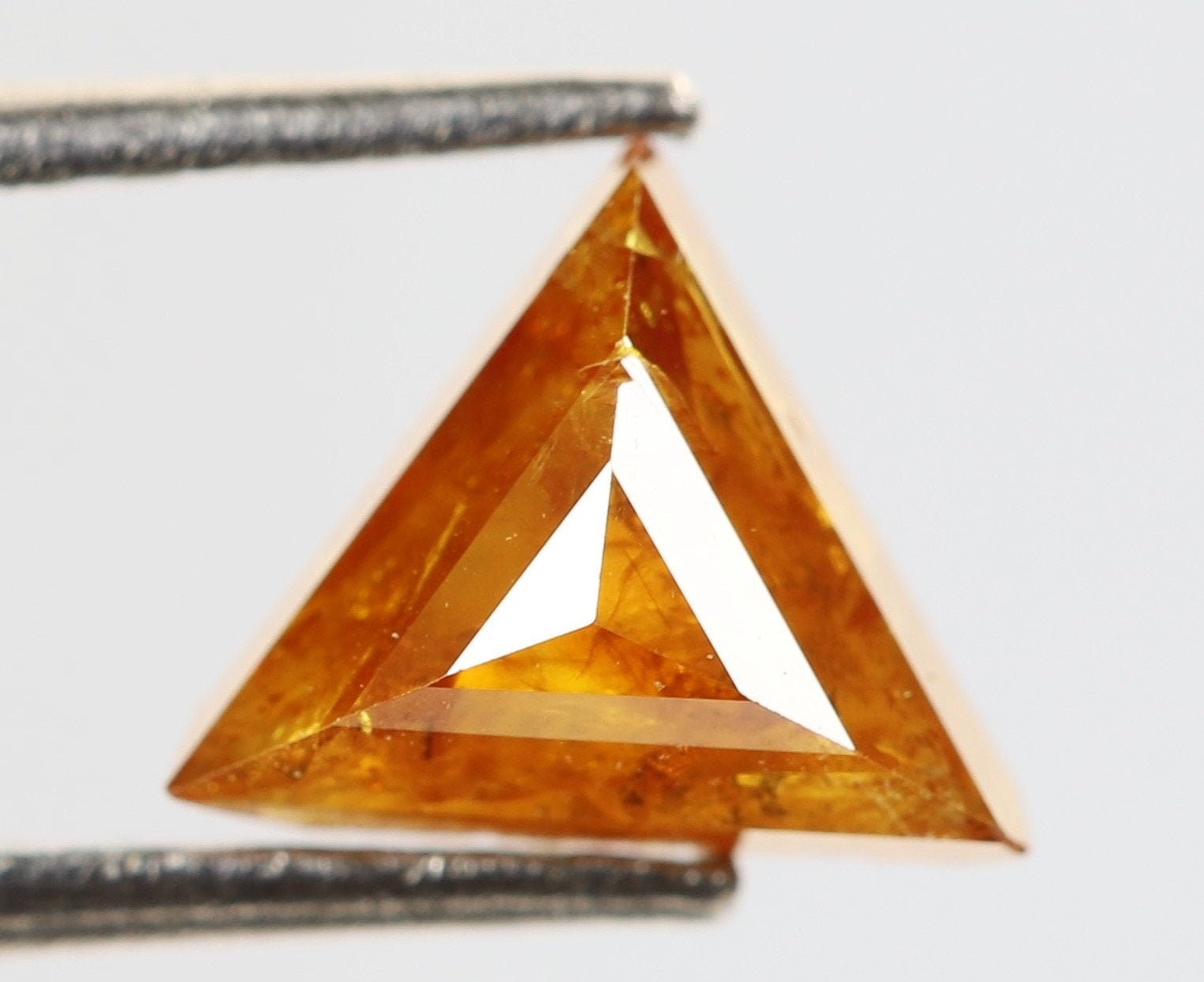 0.47 Ct 5.2 X 6.3 X 2.5 MM Triangle Shape Orange Color | Etsy