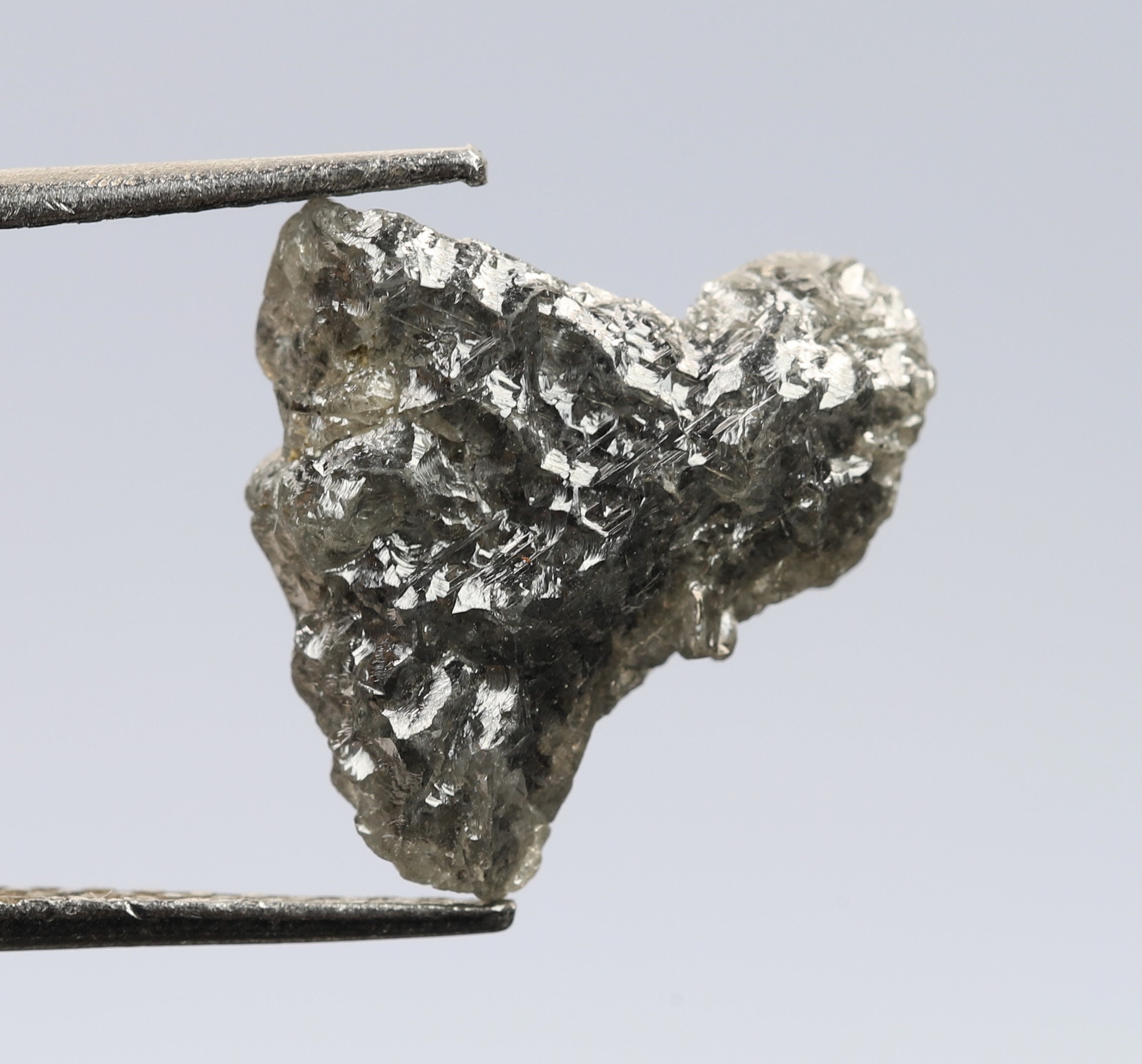 2.35 Ct 11.0 X 10.2 X 3.3 MM Grey Color Raw Uncut Diamond | Etsy