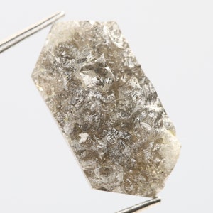 2.94 Ct, 14.1 X 7.1 X 3.0 MM, Grey Color Rough Hexagon Shape Diamond ...