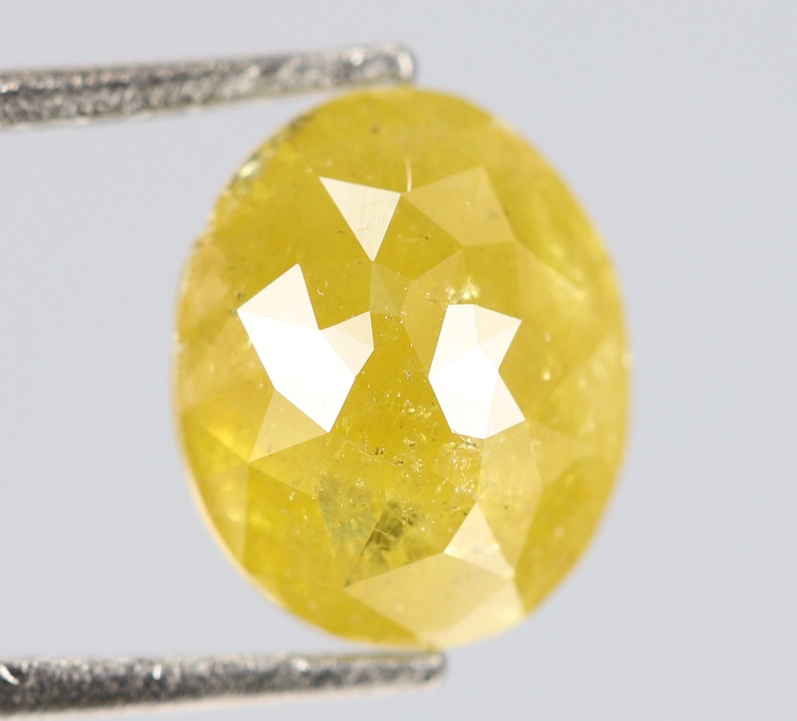 1.23 Ct 7.5 X 6.2 X 3.2 MM Yellow Color Oval Shape Natural | Etsy