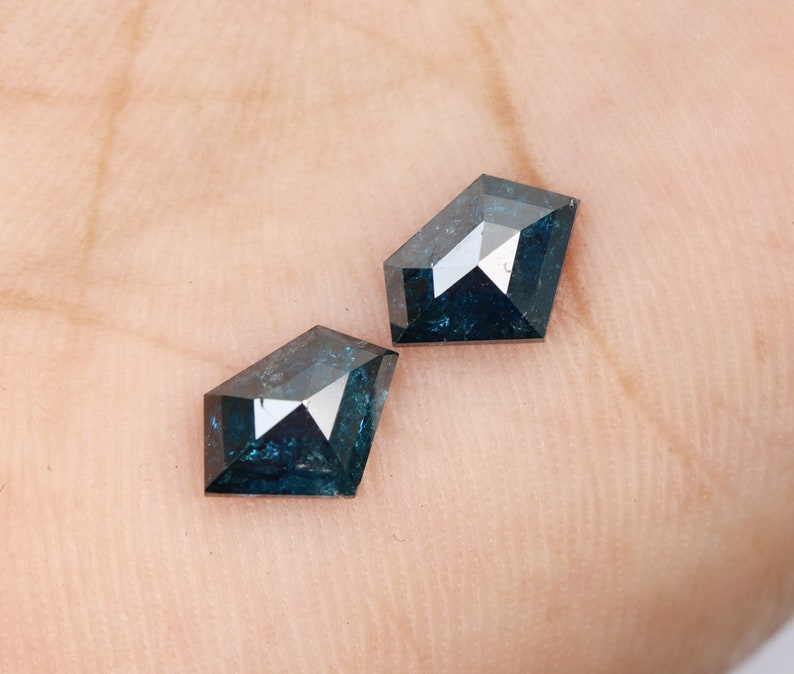 1.63 Ct 5.9 X 8.5 X 2.5 MM Blue Color Pentagon Shape Loose - Etsy