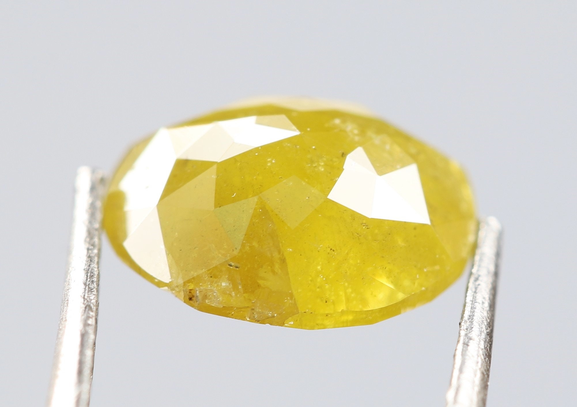 1.23 Ct 7.5 X 6.2 X 3.2 MM Yellow Color Oval Shape Natural | Etsy