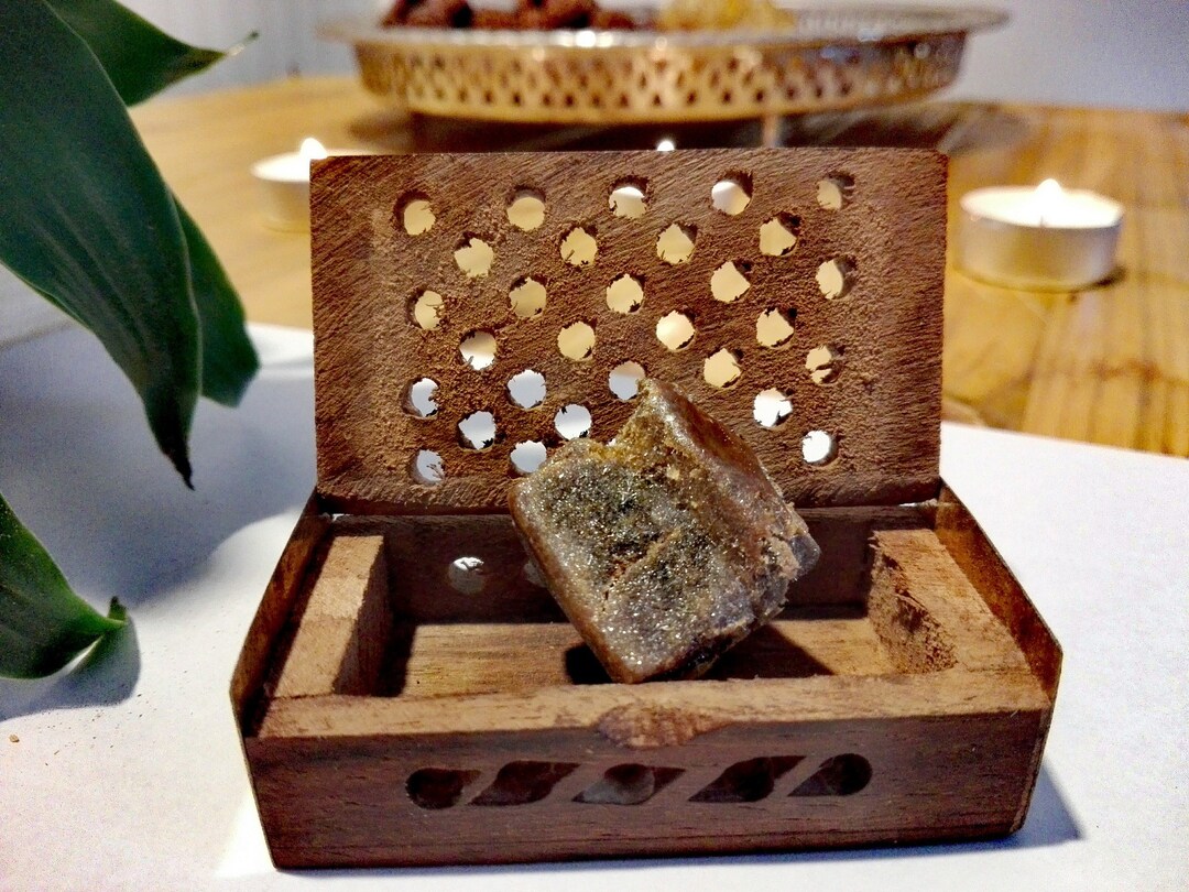 Indian Amber Solid Perfume Artisanal Box - Etsy