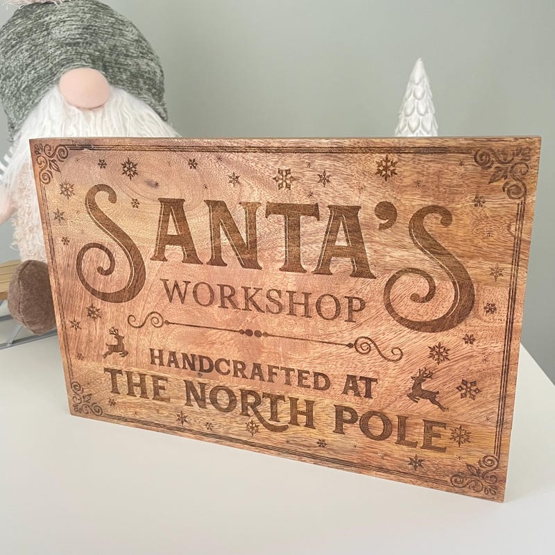 Santa's Grotto Sign - Etsy UK