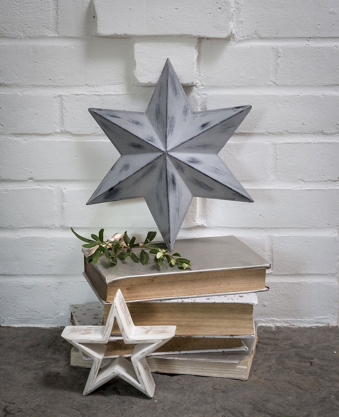 Grey Wall Barn Star - Etsy UK