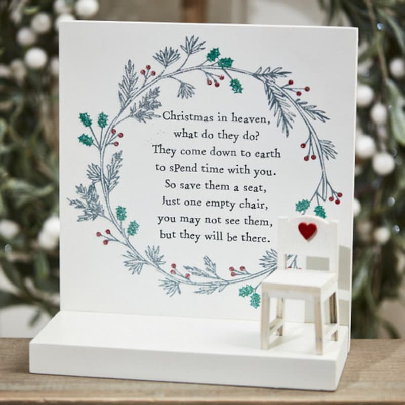 Christmas Chair Poem - Etsy