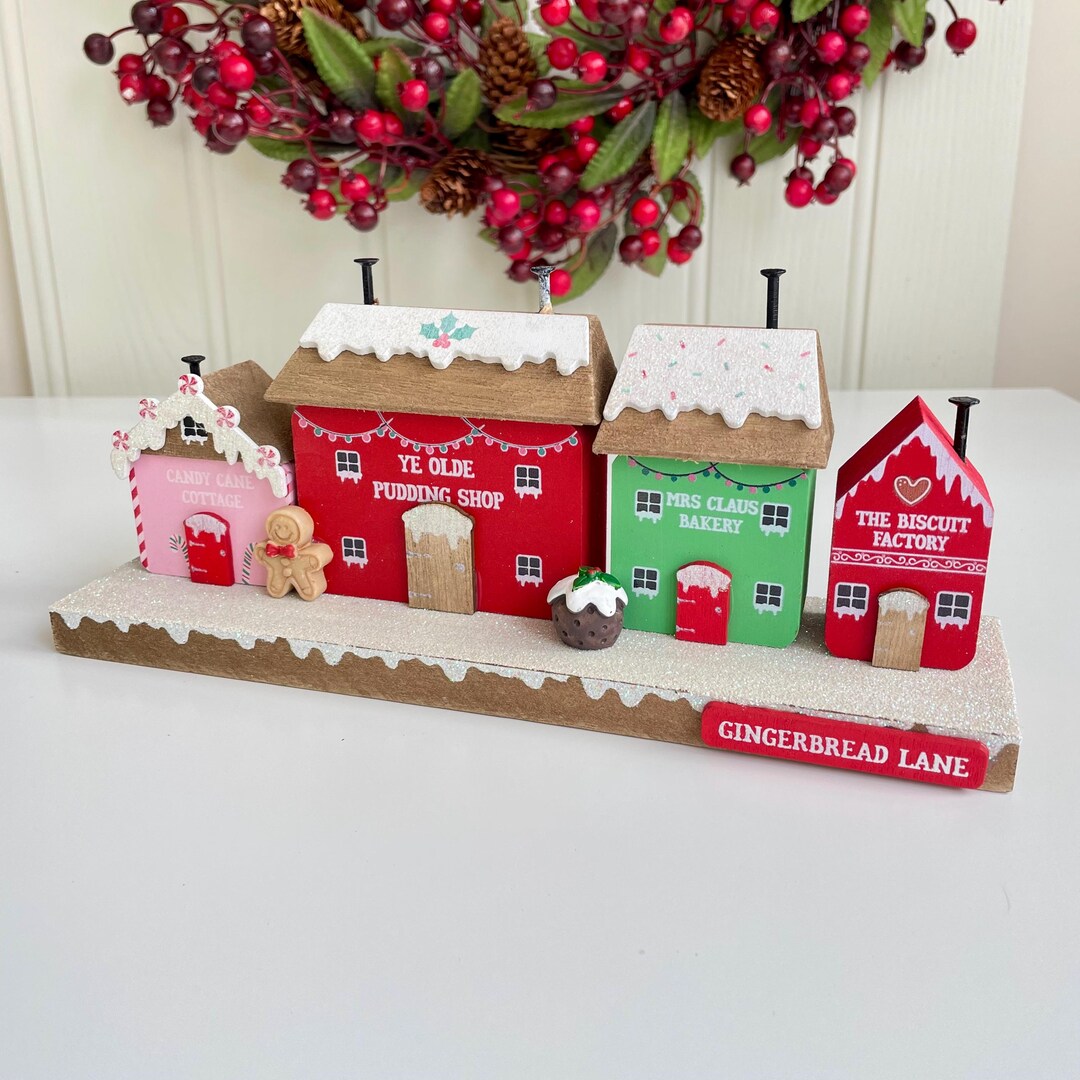 Gingerbread Lane Christmas Village Scene - Etsy