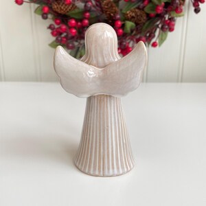 Glazed Ceramic Christmas Angel Ornament - Etsy