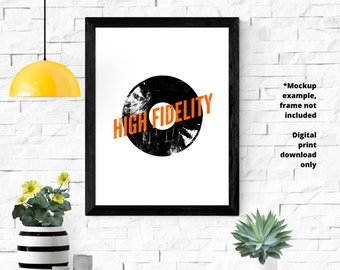 High Fidelity Print - Etsy