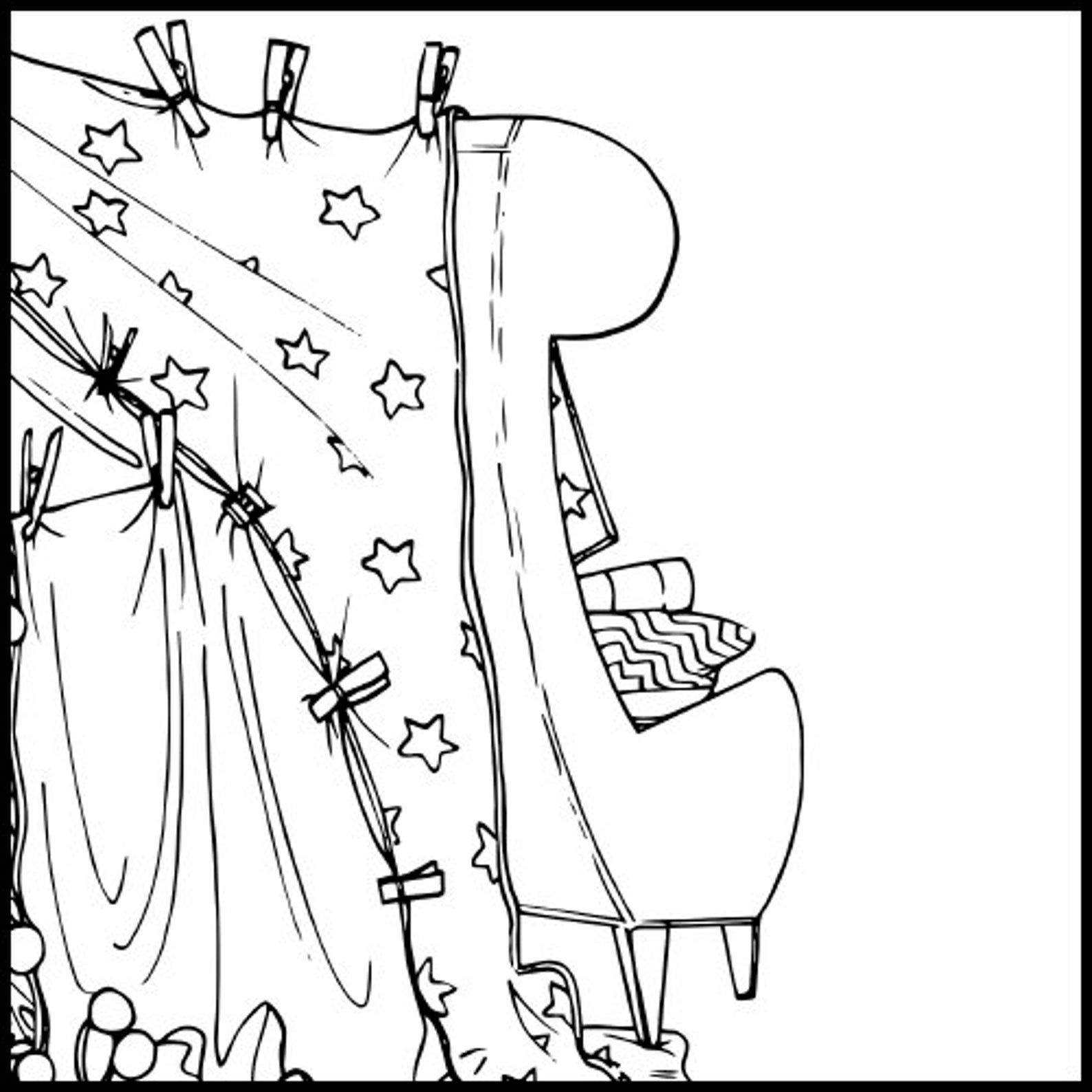 COLOURING PAGE Swens Blanket Fort - Etsy