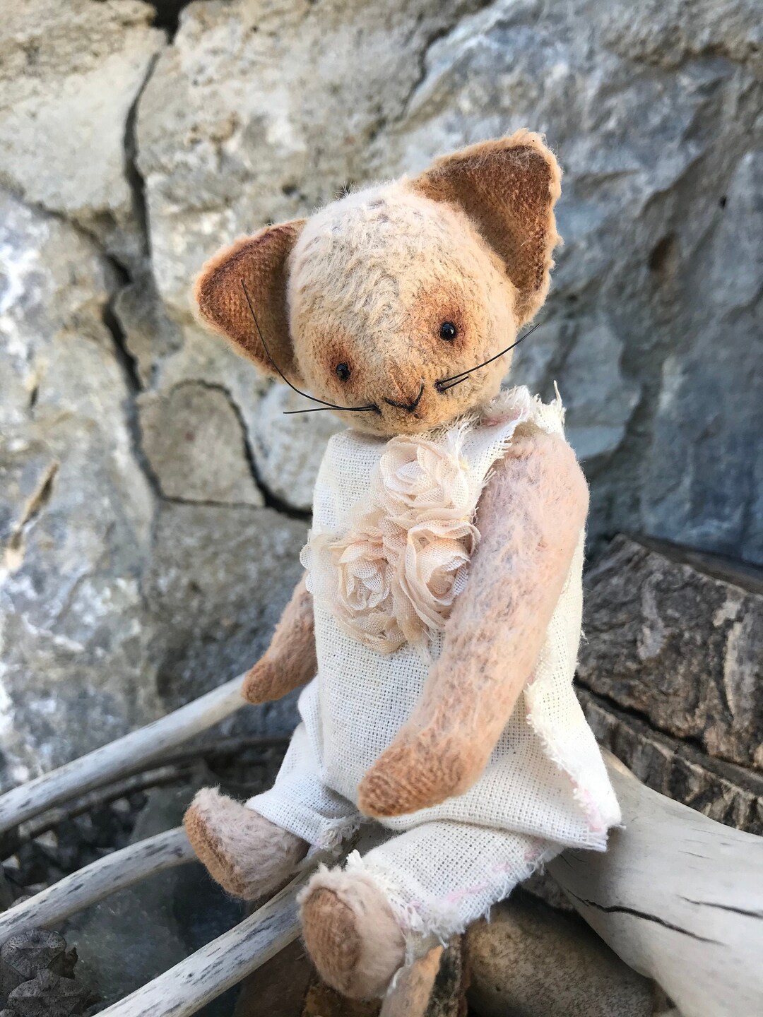 Teddy Mouse German Mohair. OOAK Artist Teddy Mouse 15 Cm 5.9. Artist ...