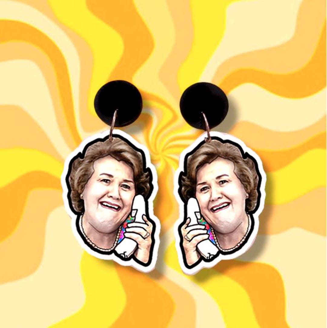 Hyacinth Earrings – British Comedy Jewelry, 90s Sitcom Gift, Posh ...