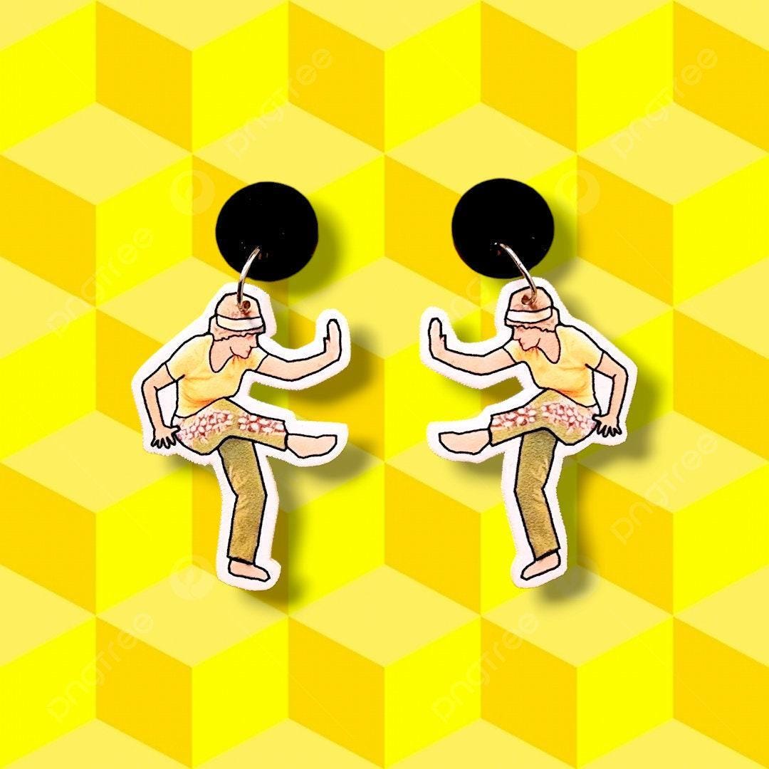 Kath Day-knight Inspired Earrings – Aussie Comedy Jewelry Traditional ...