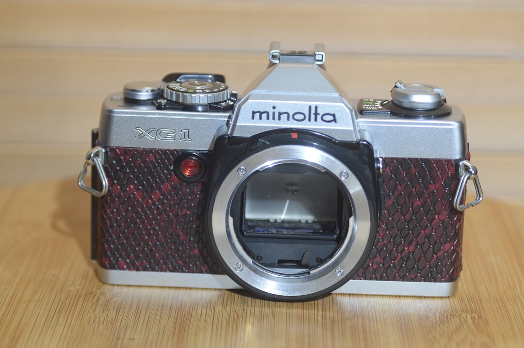 Minolta XG-1 Film Camera With Custom Crocodile Leatherette - Etsy