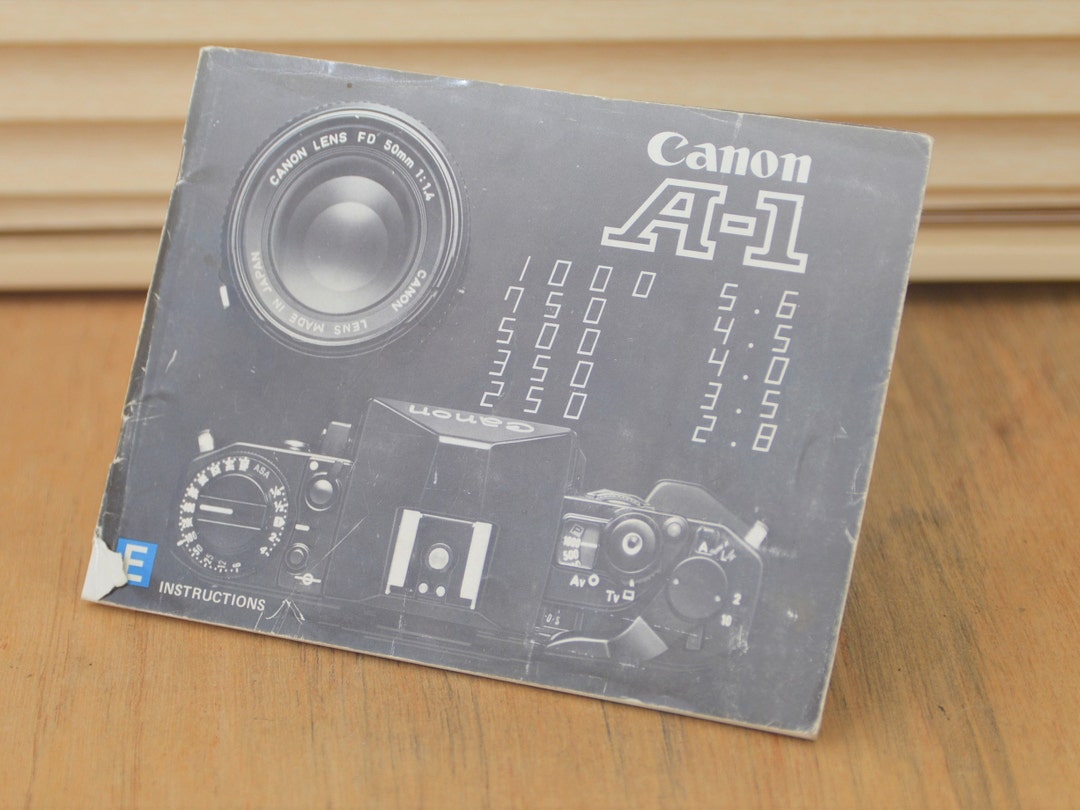 Lovely Canon A1 Instruction Manual. Perfect for Beginners or for Those ...