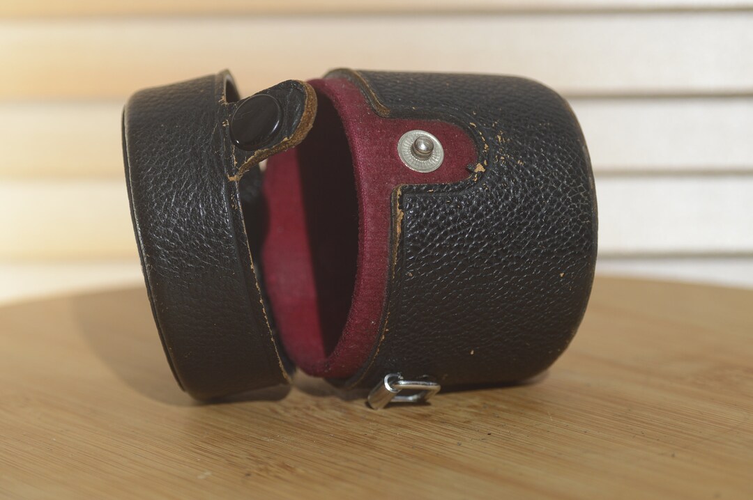 Superb Hard Leather Lens Case. Perfect for Protecting Your Vintage ...