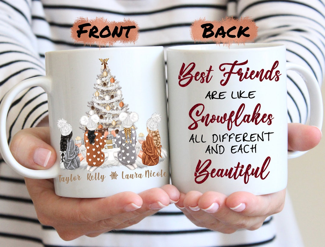 Best Friends Mug Christmas Gift 4 Friends Christmas Mug Best Friends ...