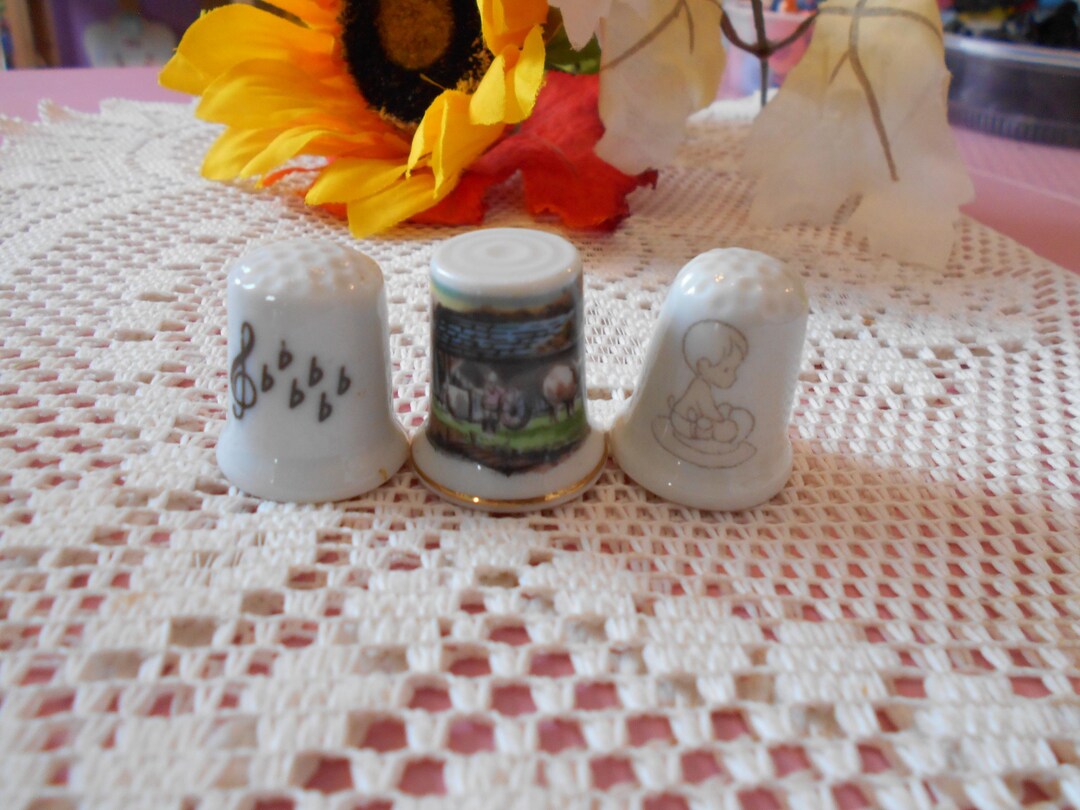 Vintage Old Thimbles-cute N Fun-set of 3-TH22 - Etsy