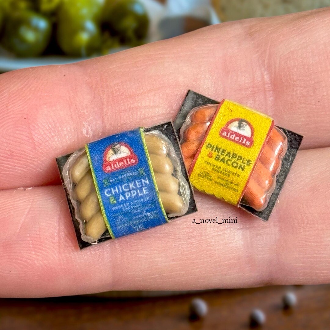 Dollhouse Sausage- 1:12th Scale- Dollhouse Furniture- Dollhouse Kitchen ...