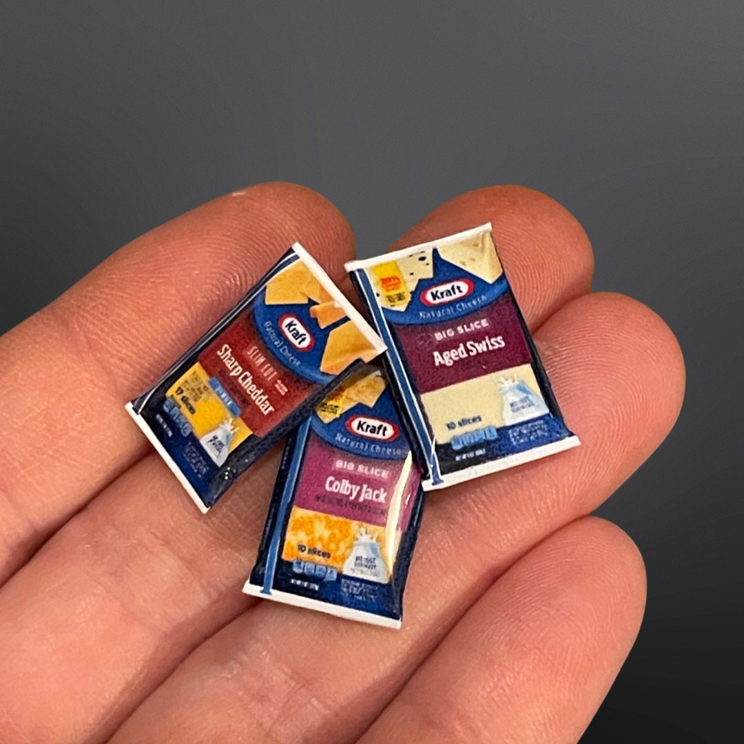 Dollhouse Cheese- 1:12th Scale- Dollhouse Grocery- Dollhouse Kitchen ...