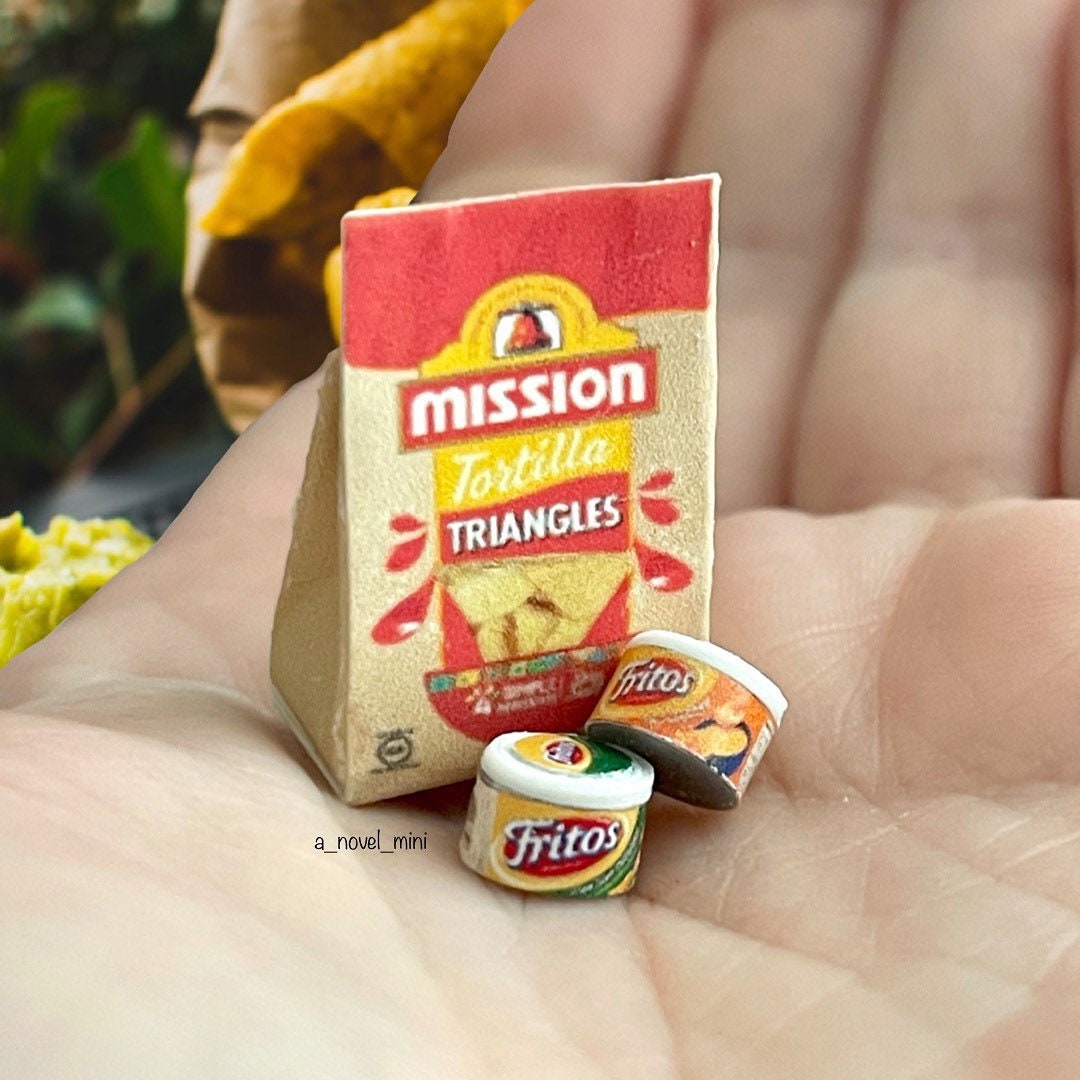 Dollhouse Chips and Dip- 1:12th Miniature- Miniature Snacks- Polymer ...