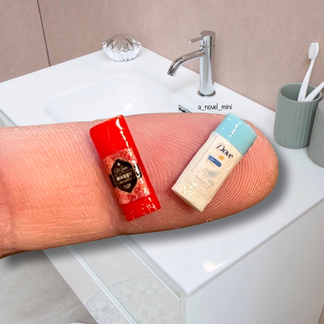 Dollhouse Deodorant - 1:12th Scale- Dollhouse Furniture- Miniature Bath ...