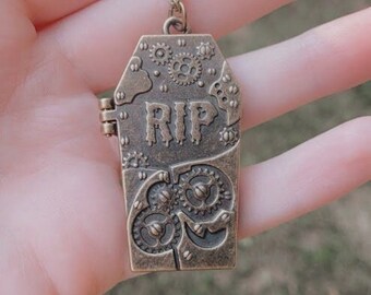 Rip Coffin Necklace - Etsy