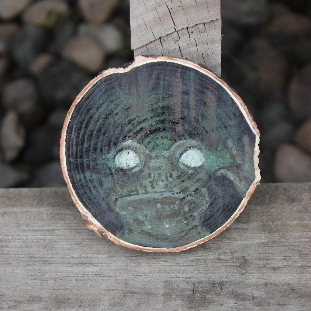 Loveland Frogman Cryptid Painting on Wood - Etsy