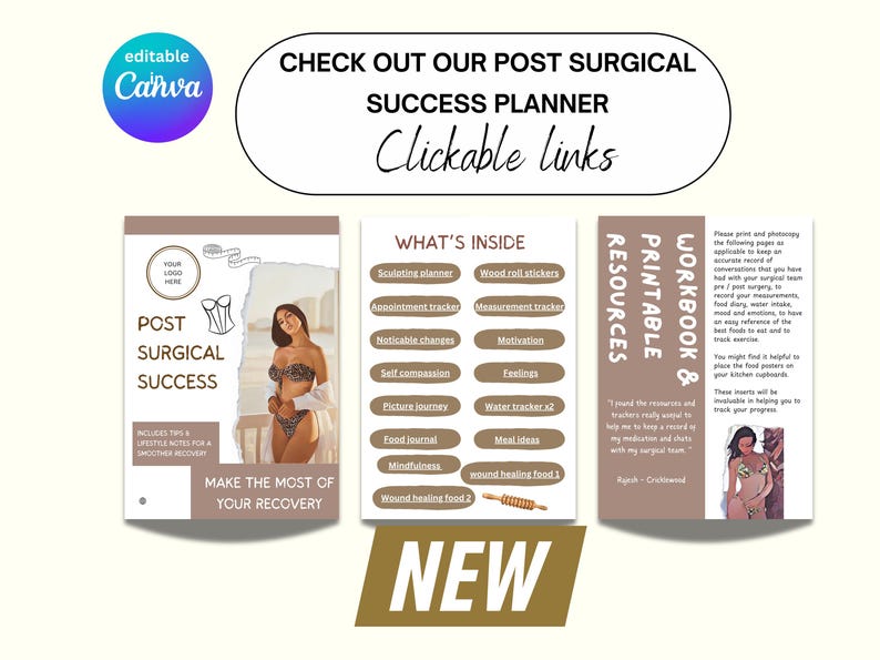 Faja Compression Garment Sizing Chart | A4 & A3 Digital Download | Post ...