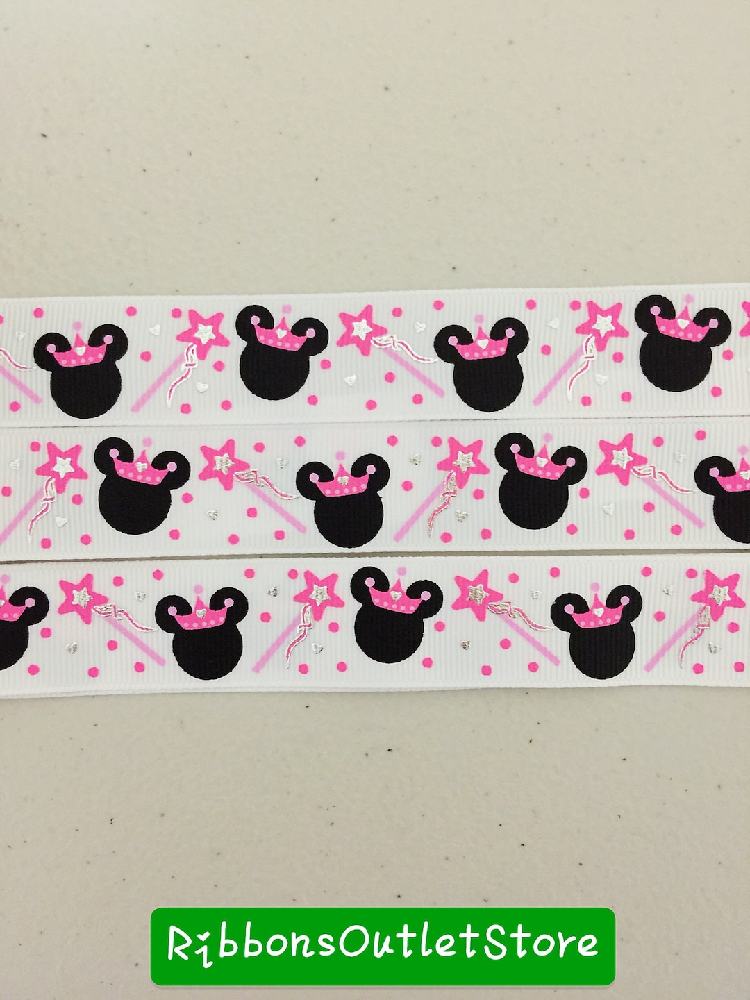 3 Yards 7/8 Minnie Mouse Ribbon Princess Minnie Ribbon - Etsy