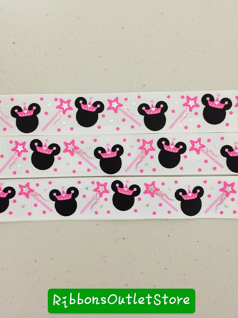 3 Yards 7/8 Minnie Mouse Ribbon Princess Minnie Ribbon - Etsy
