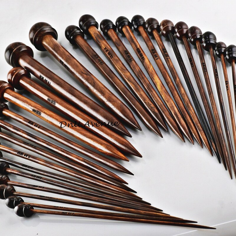 Wooden Knitting Needles - Etsy