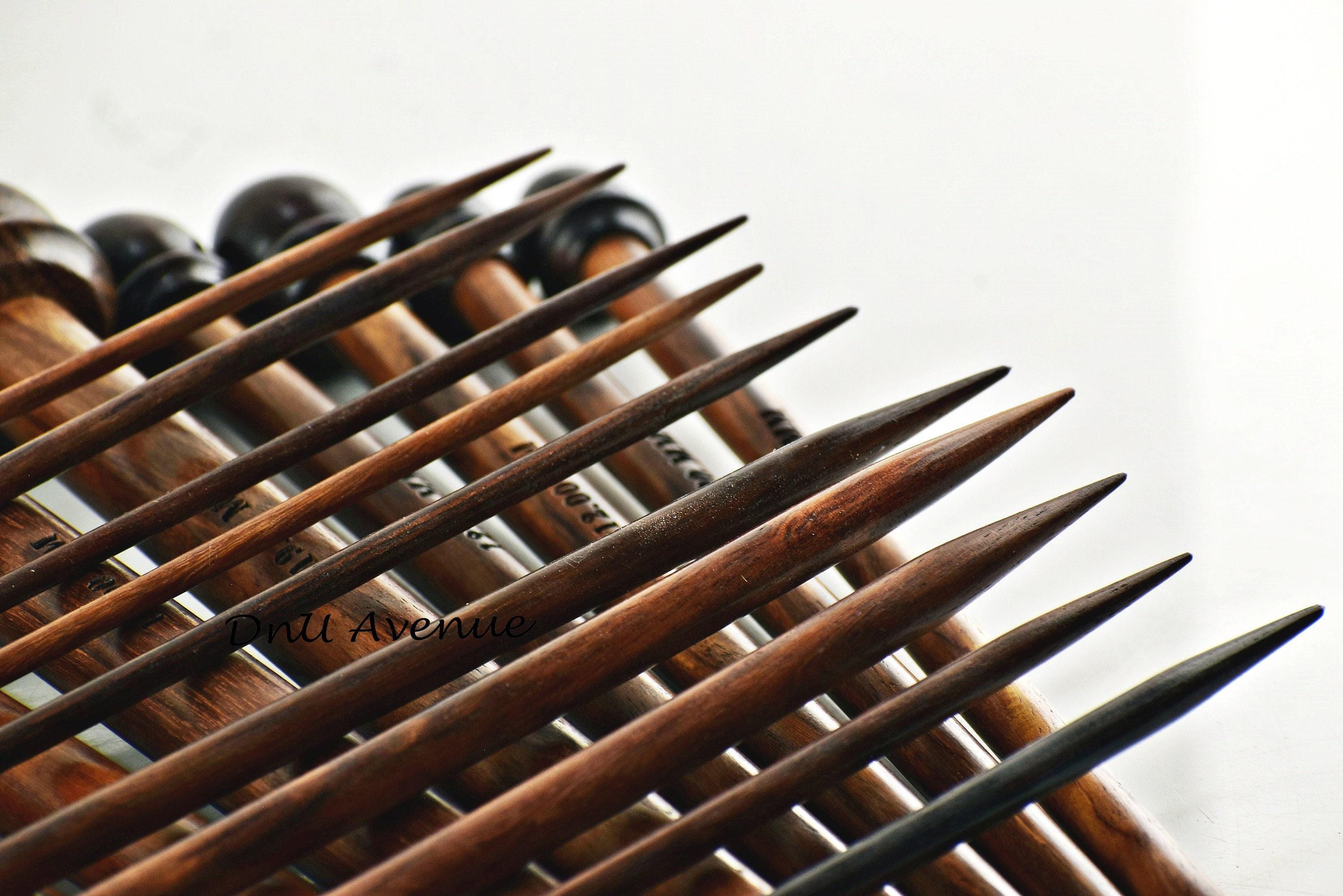 Artisanal Rosewood Knitting Needles Set: 13 Sizes - Etsy