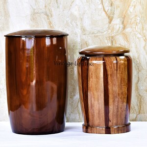 Wooden Handmade Cremation Jar Urn for Human Ashes Funeral - Etsy