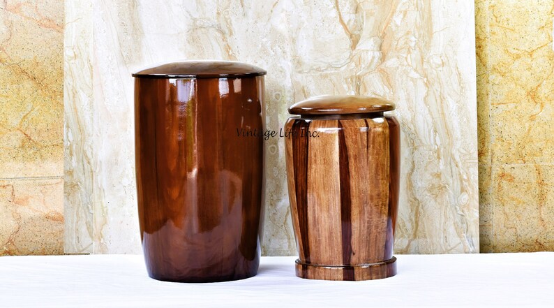 Wooden Handmade Cremation Jar Urn for Human Ashes Funeral - Etsy