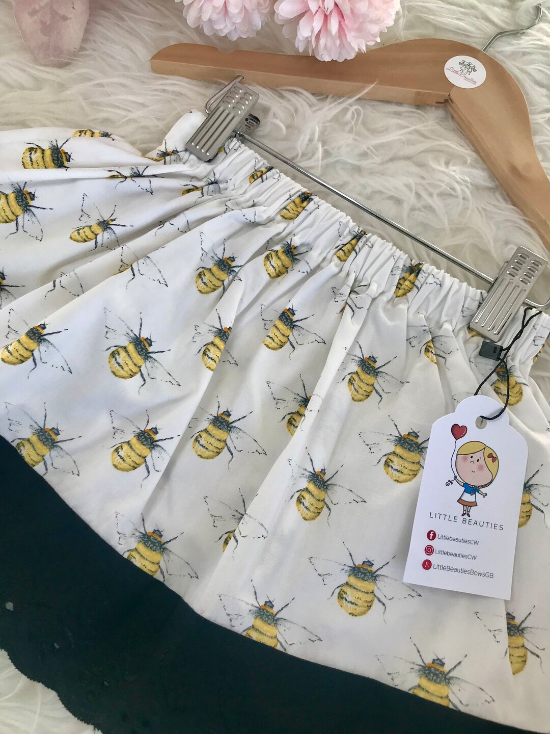 BUZZING BEE Handmade Skirt, Insect, Girls Skirt, Handmade, Girls ...