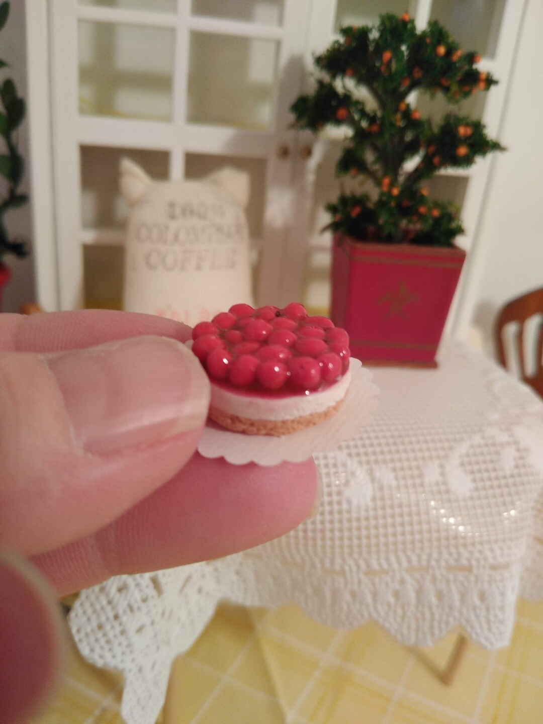 Miniatures Cherry Cheesecake, Minis, Miniature Foods, Handmade ...