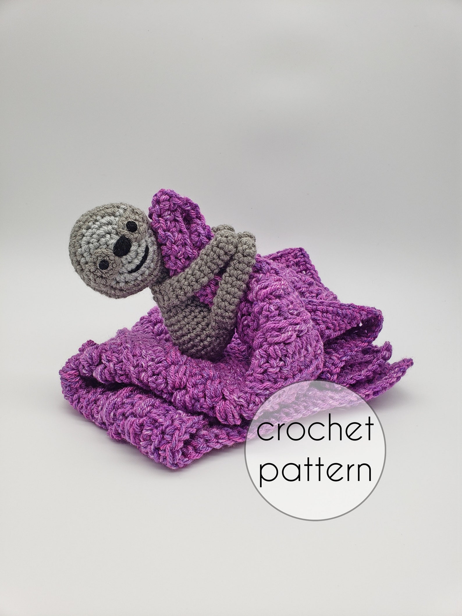 PATTERN: Crochet Sloth Lovey Blanket Pattern Amigurumi - Etsy