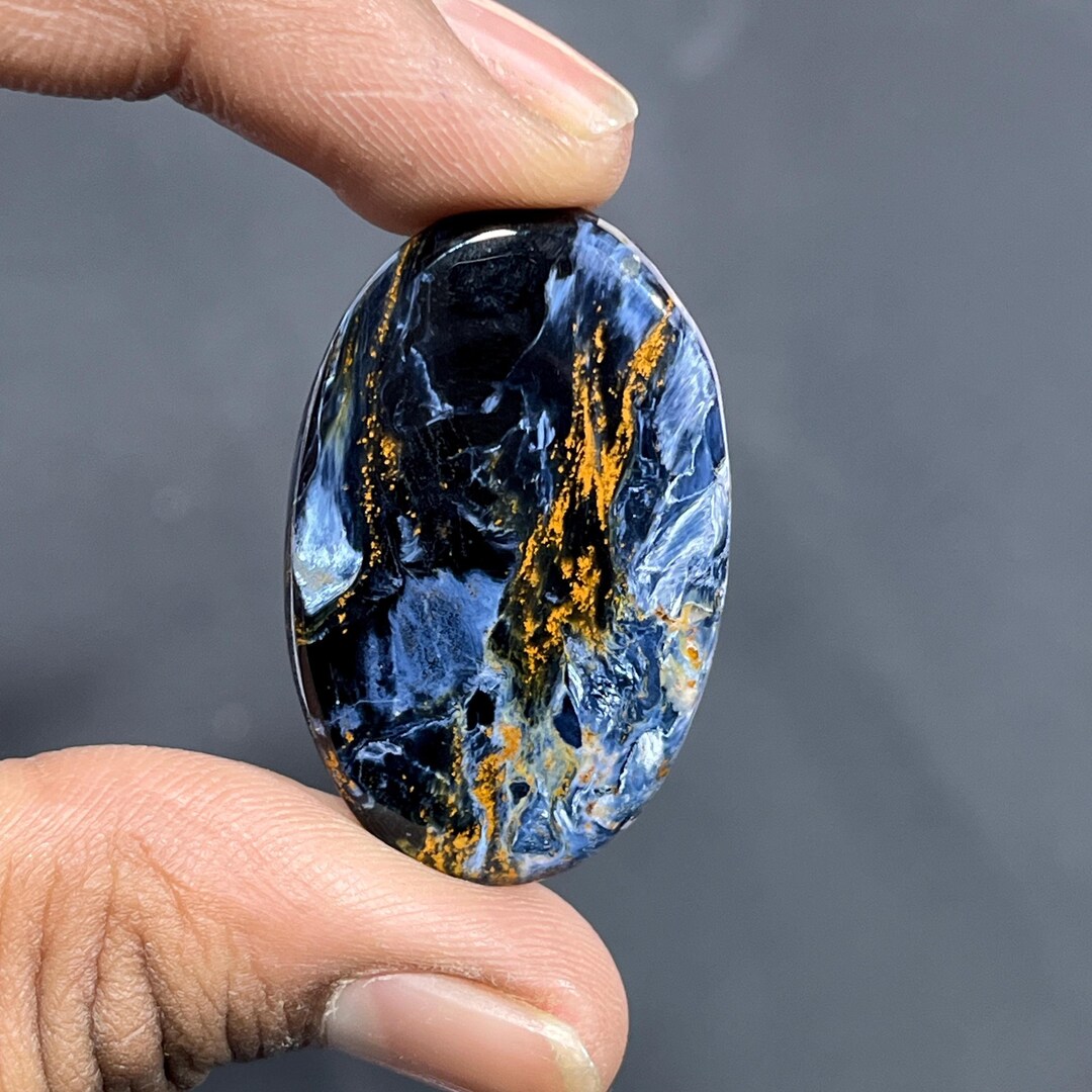 AAA Quality Rare Blue Fire Pietersite Cabochon Pietersite Gemstone Oval ...