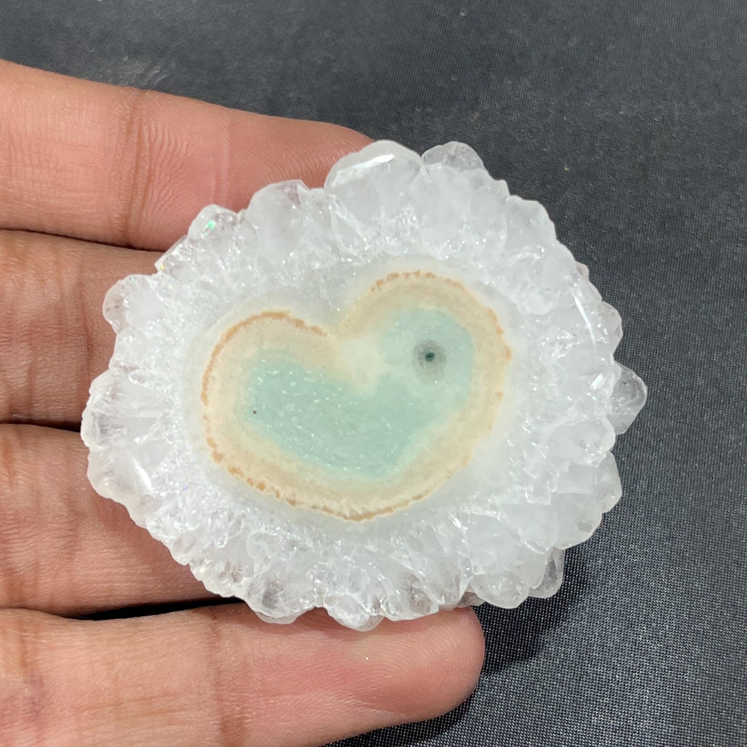 Solar Quartz Slice, Natural Solar Quartz Slice One Side Polished Slice ...