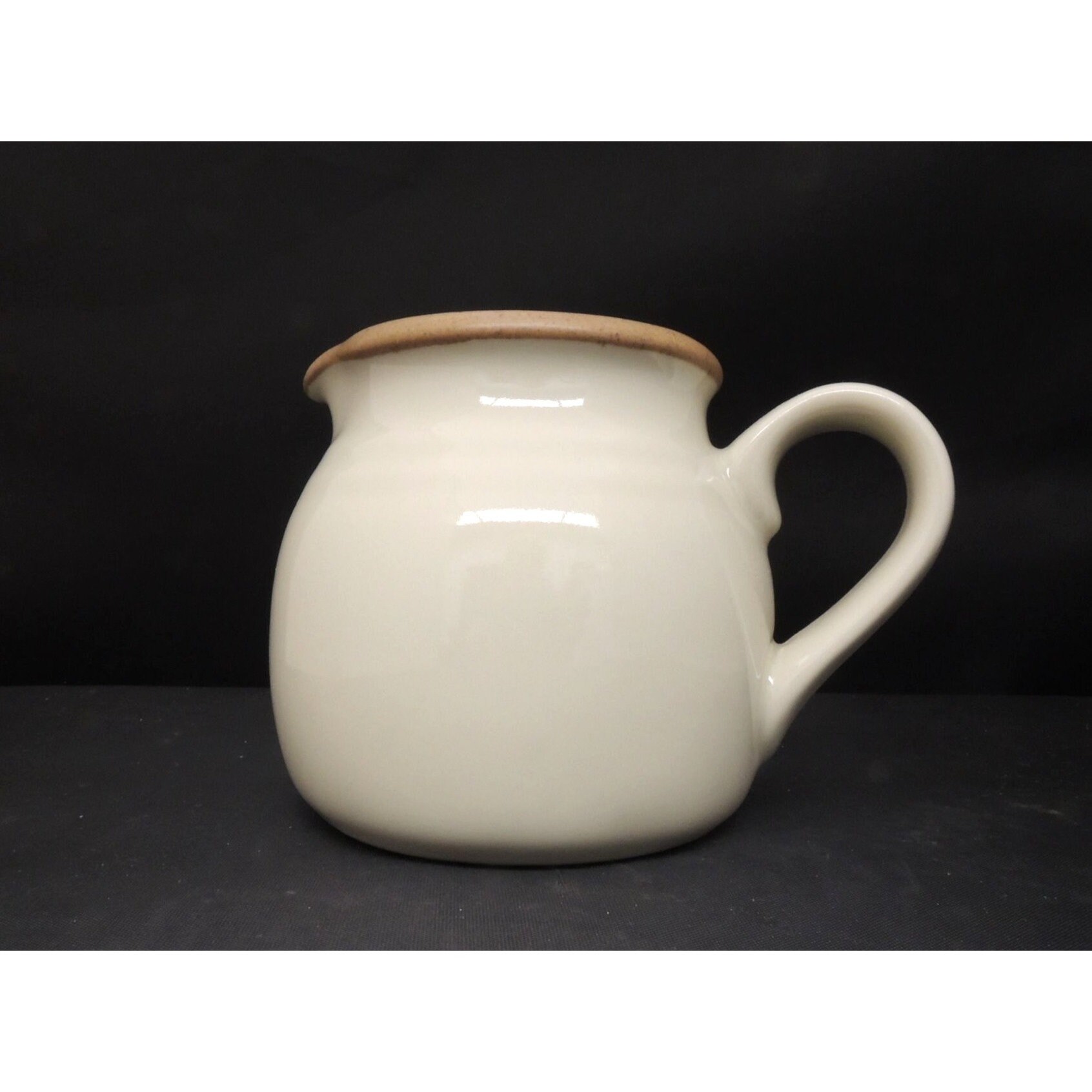 Noritake Stoneware Madera Ivory Creamer 8474 Ivory W/brown Rim - Etsy