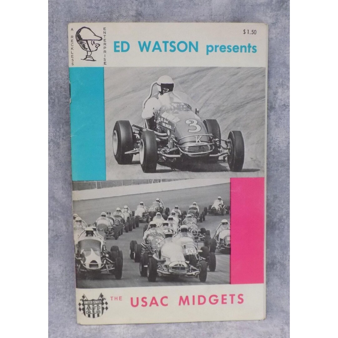 Ed Watson Presents the USAC Midgets Racing 1968 Yearbook Signed - Etsy