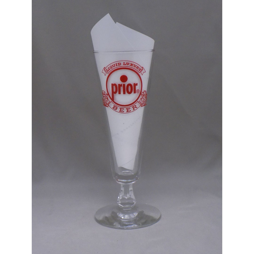 Liquid Luxury PRIOR Beer Footed Lager Glass Vintage Lot of 2 - Etsy